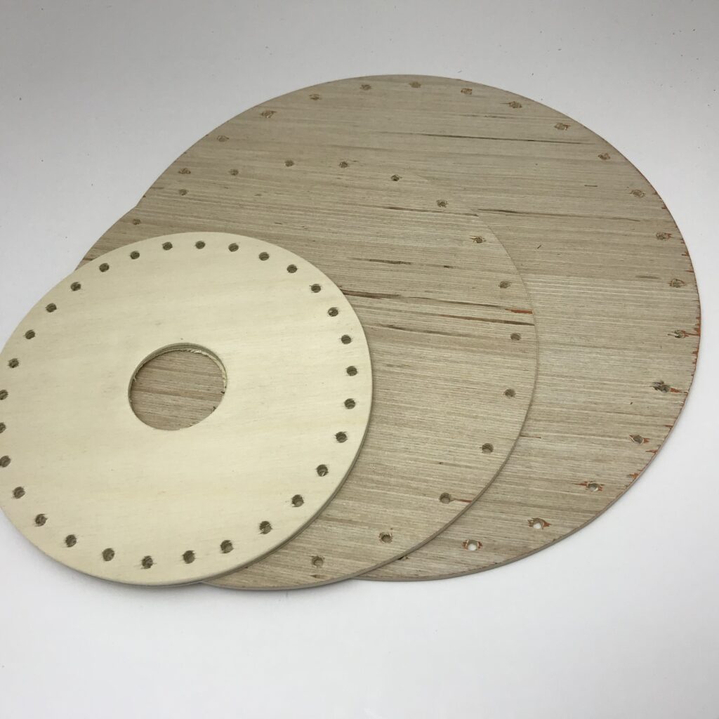 Drilled Basket Base – 1/4″ Plywood – Levair’s Caning Supplies
