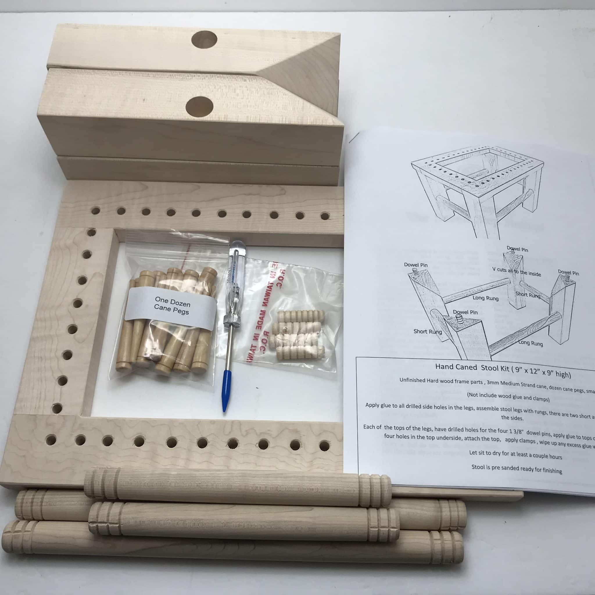 Hand Caning Stool Kit – Levair’s Caning Supplies